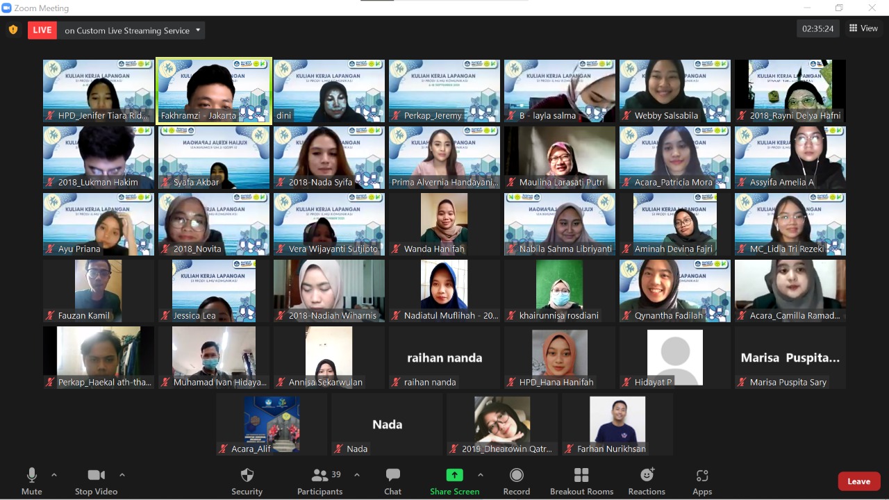 Webinar KKL Prodi S1 Ilmu Komunikasi Sesi 4 Presenter Virtual Media ...